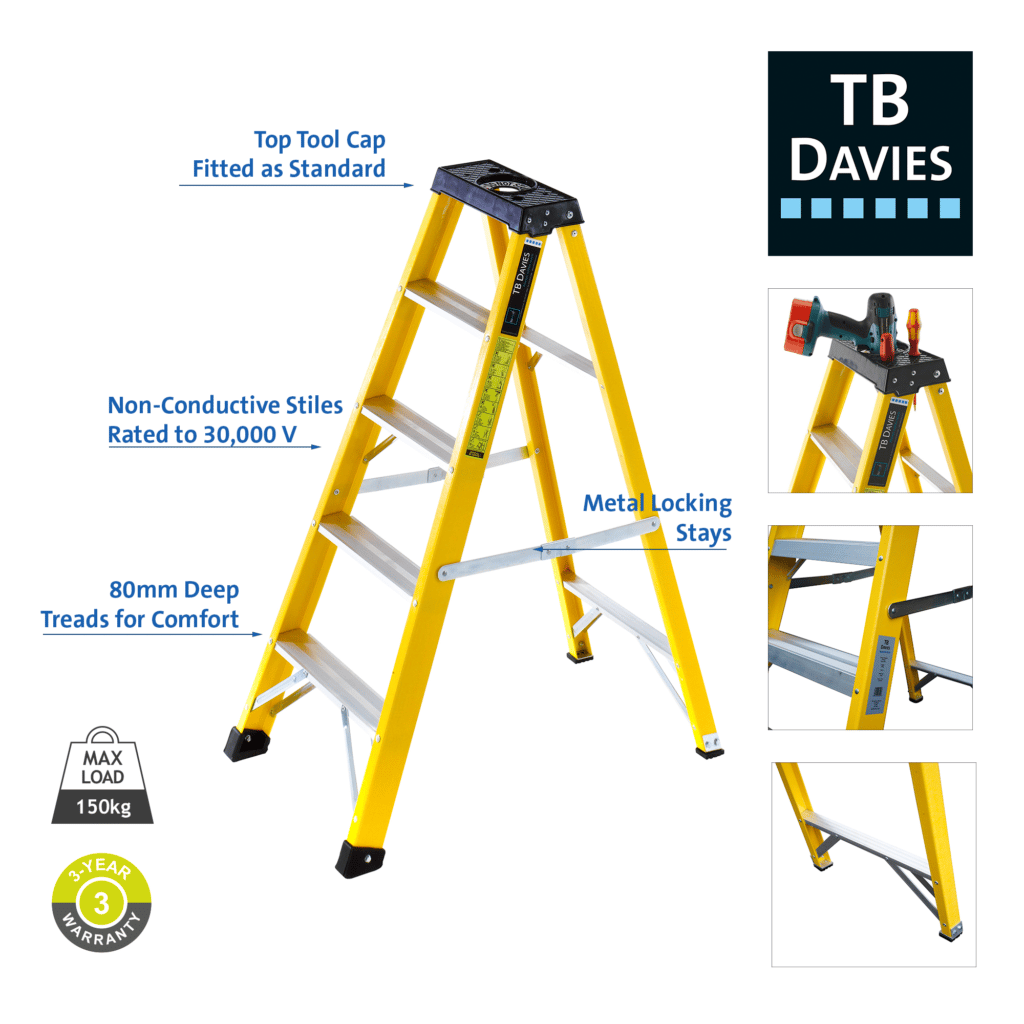 TB Davies INSUL8-S Fibreglass Professional Swingback Step - TB Davies™