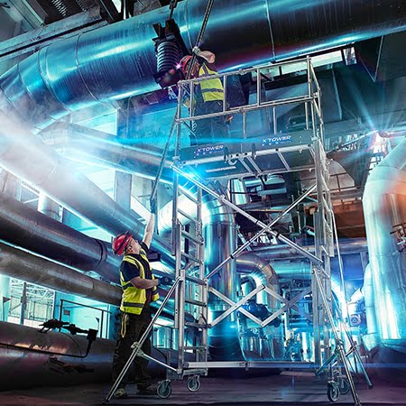 TB Davies X-TOWER Aluminium Industrial Telescopic Tower - TB Davies™